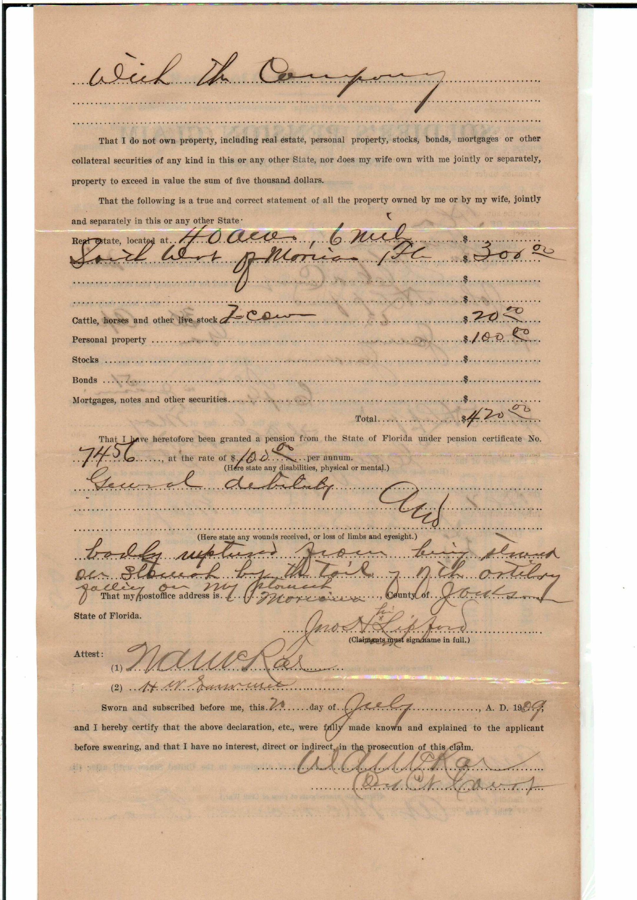 Florida Memory • LIPFORD, John H.