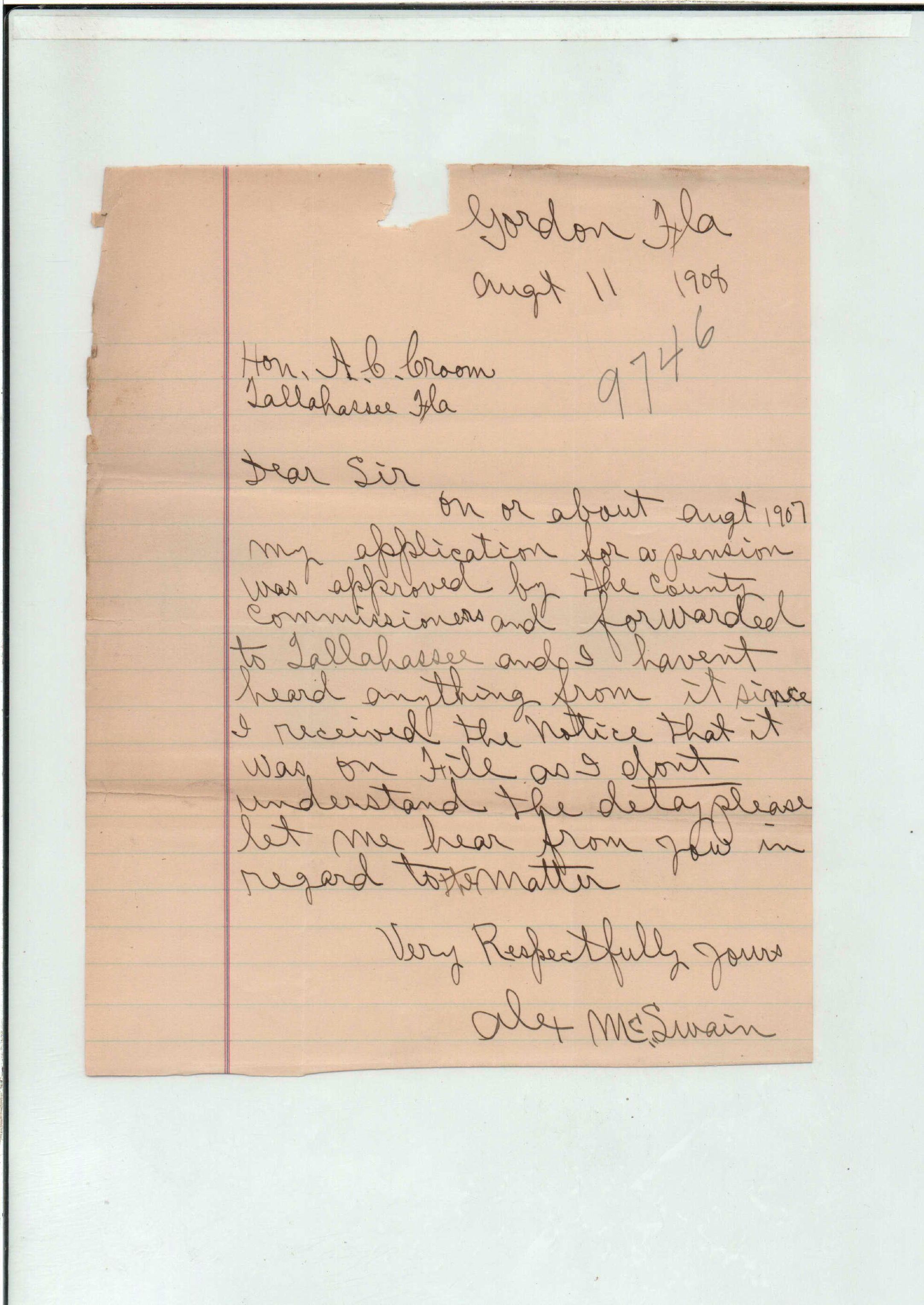 Florida Memory • McSWAIN, Alexander