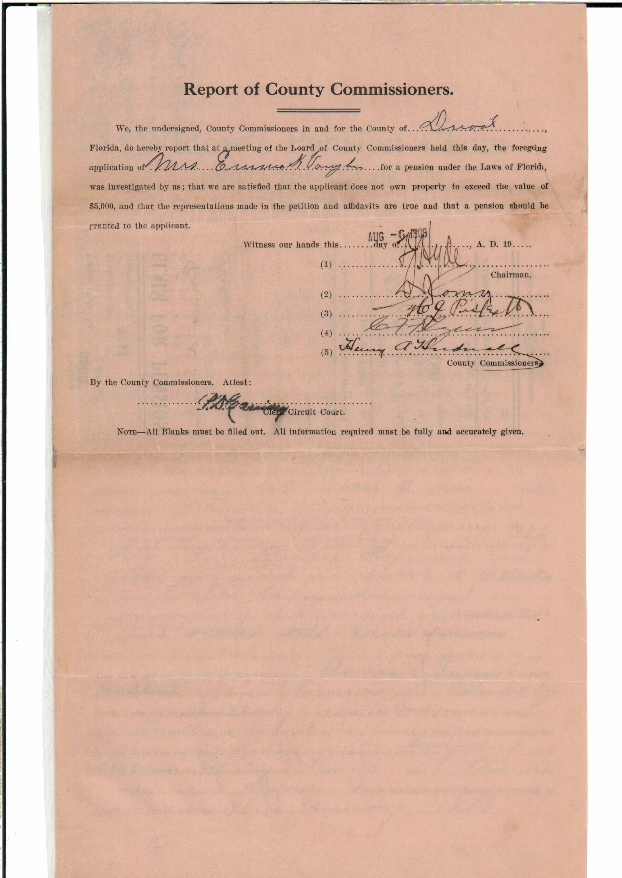 Florida Memory • VAUGHN, Thomas Smith