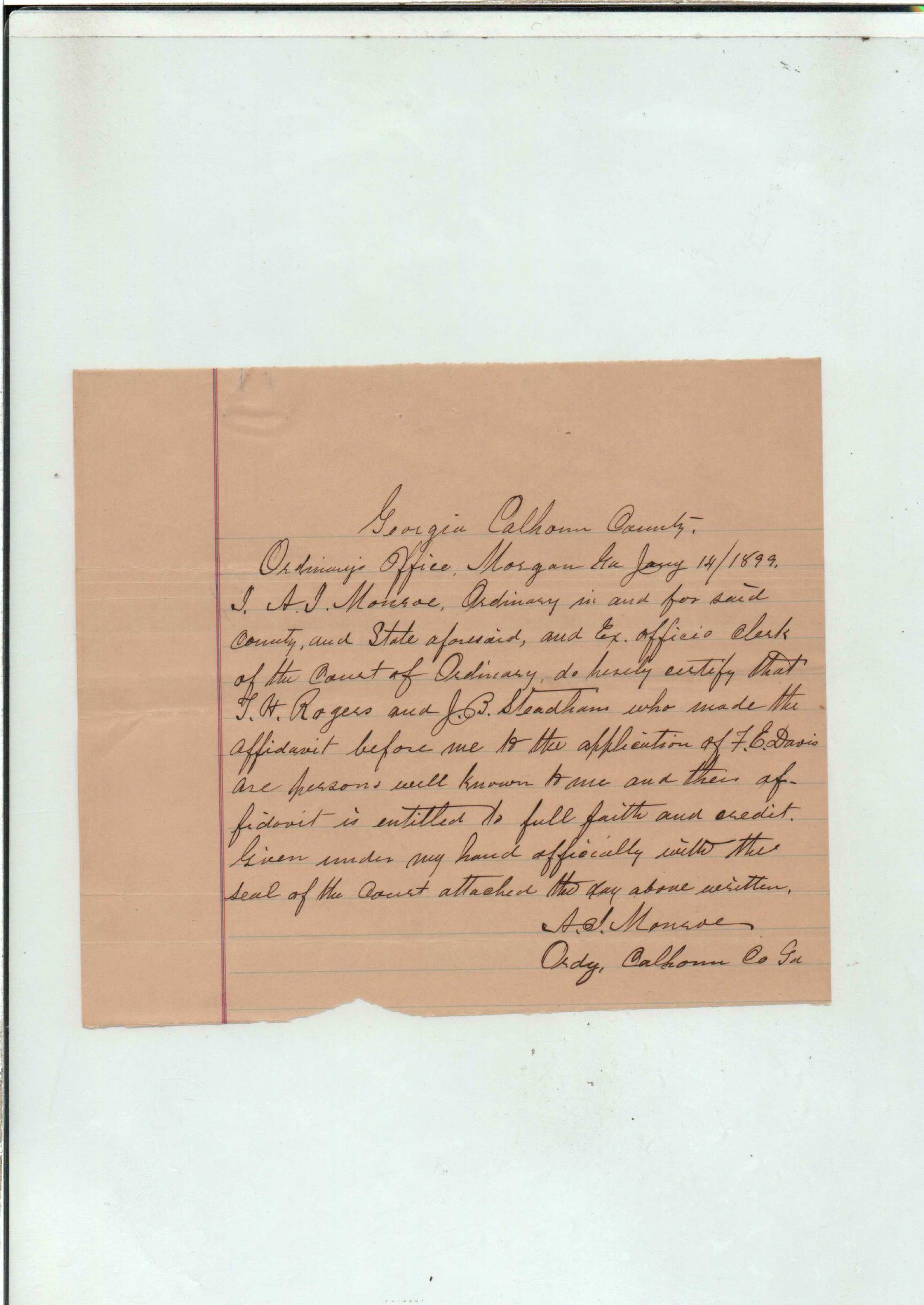 Florida Memory • DAVIS, Francis Edwin