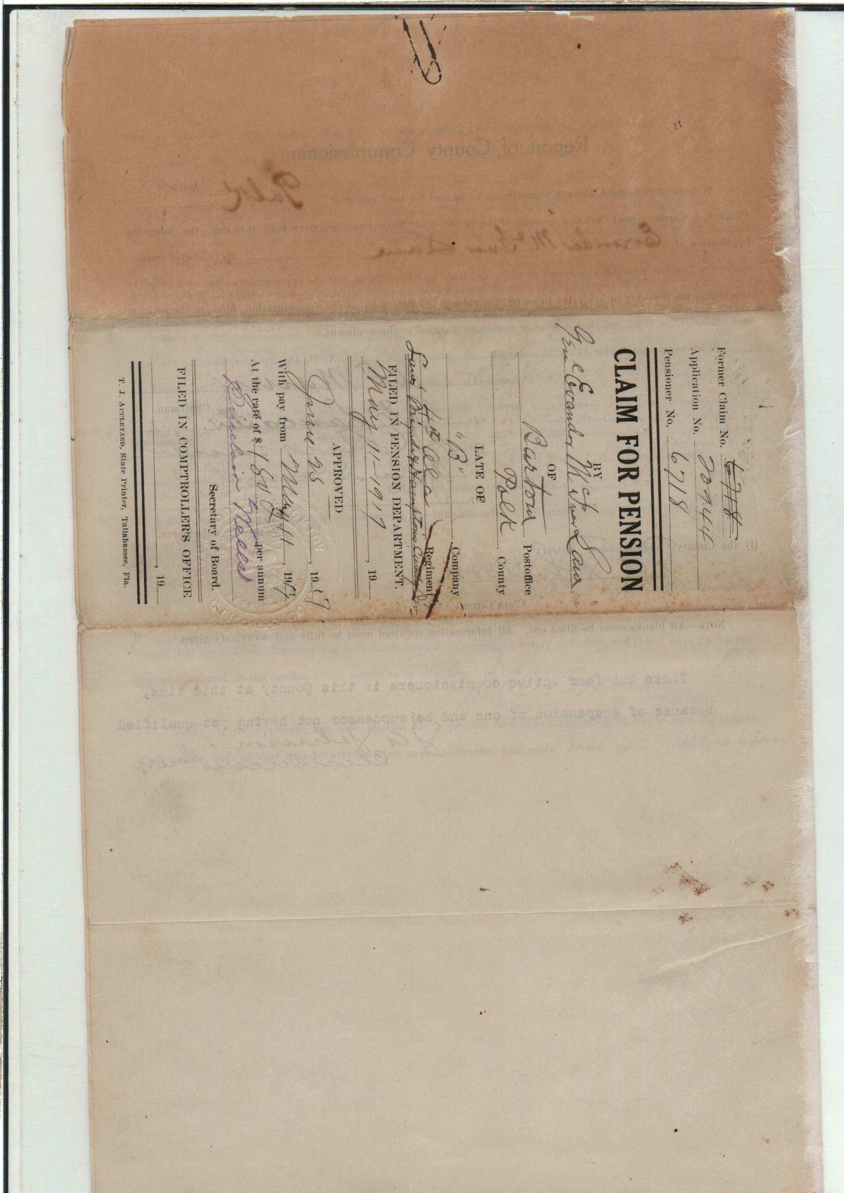 Florida Memory • LAW, Evander McIver