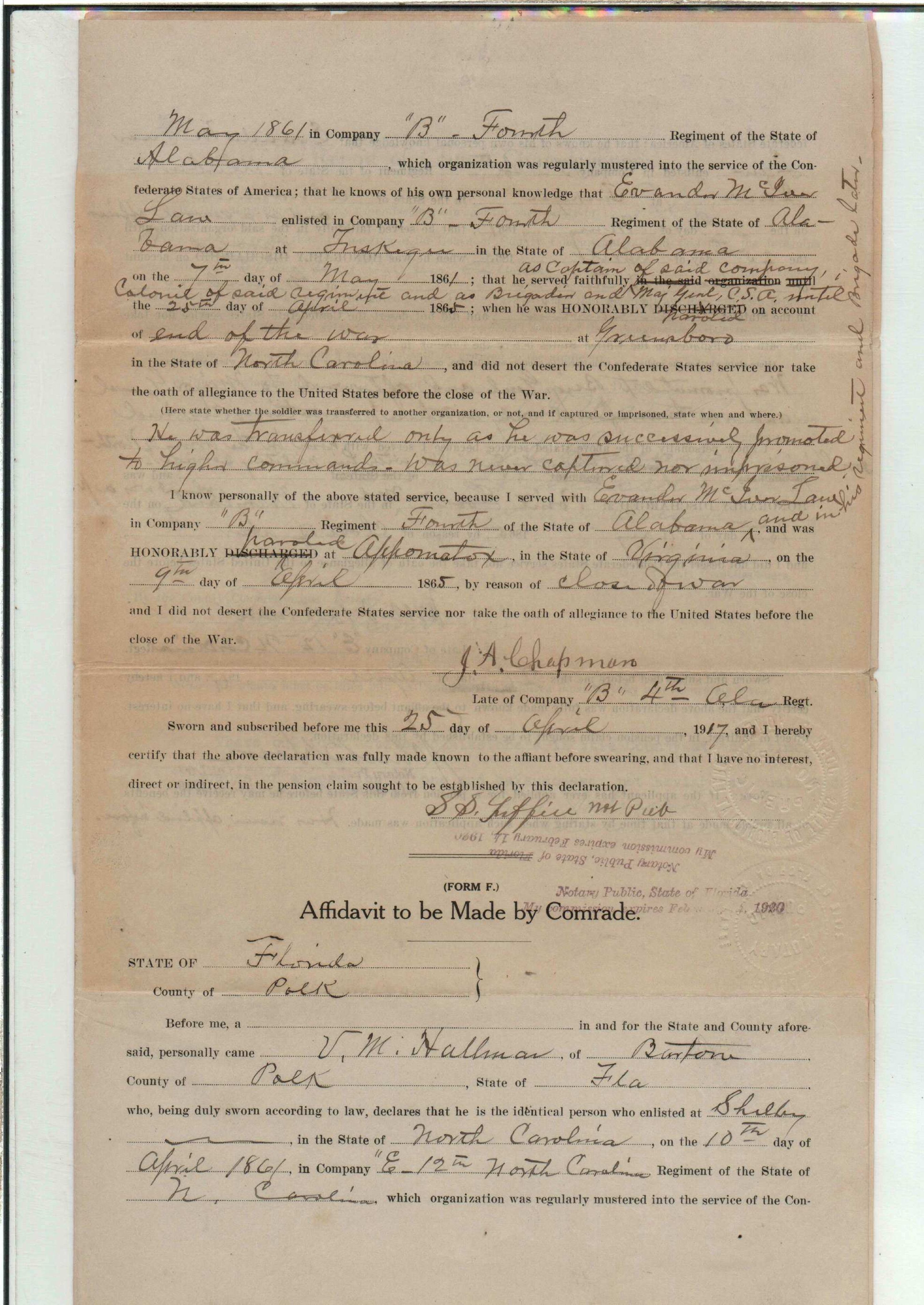 Florida Memory • LAW, Evander McIver