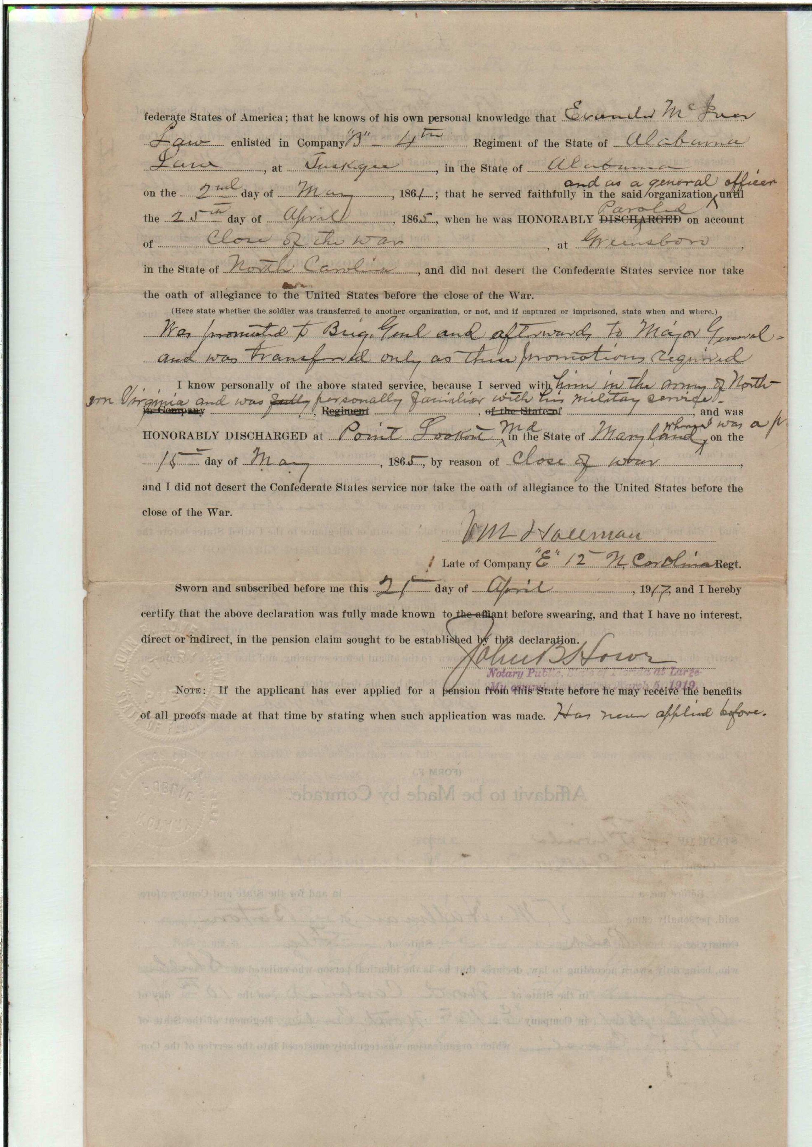 Florida Memory • LAW, Evander McIver