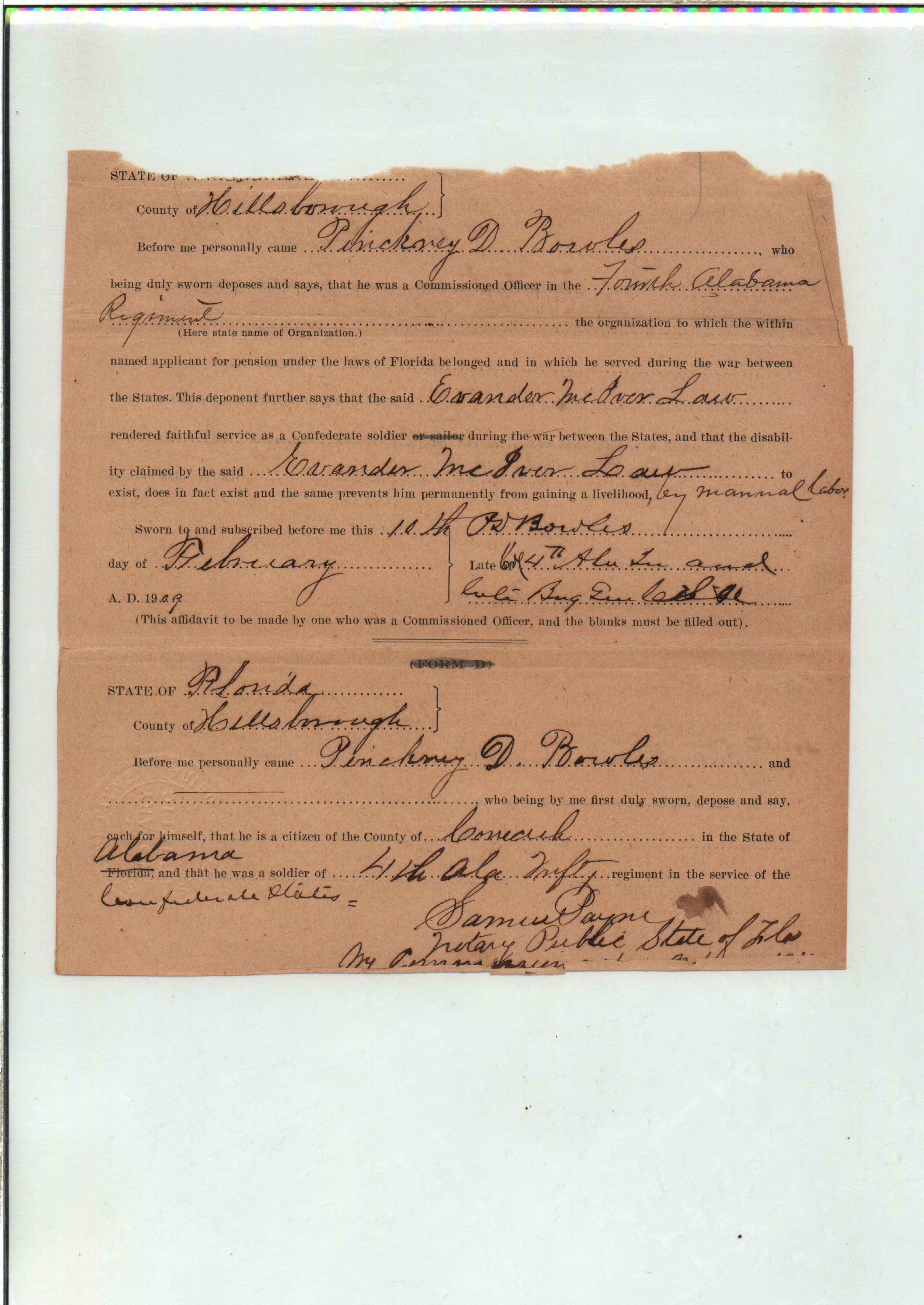 Florida Memory • LAW, Evander McIver