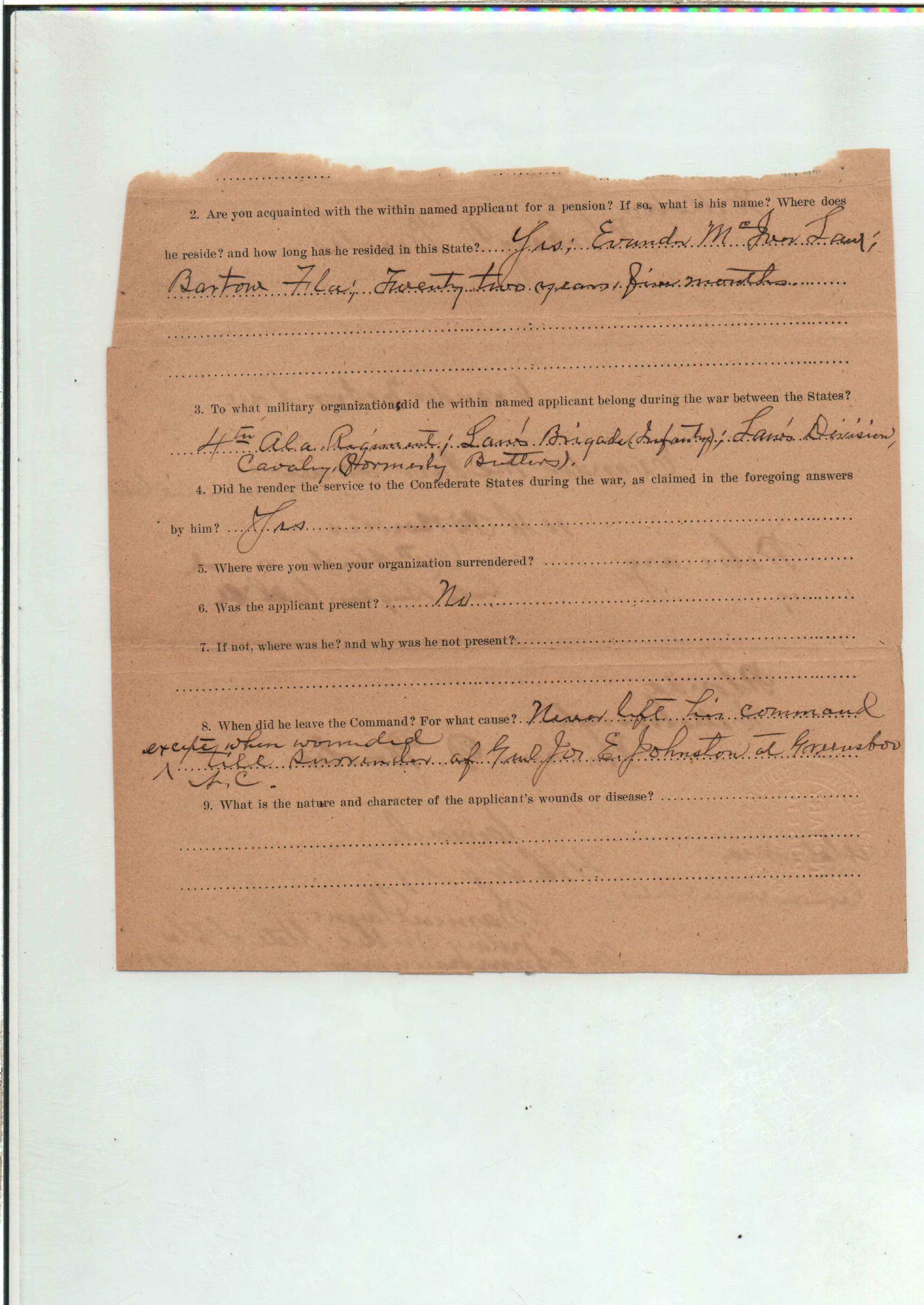 Florida Memory • LAW, Evander McIver