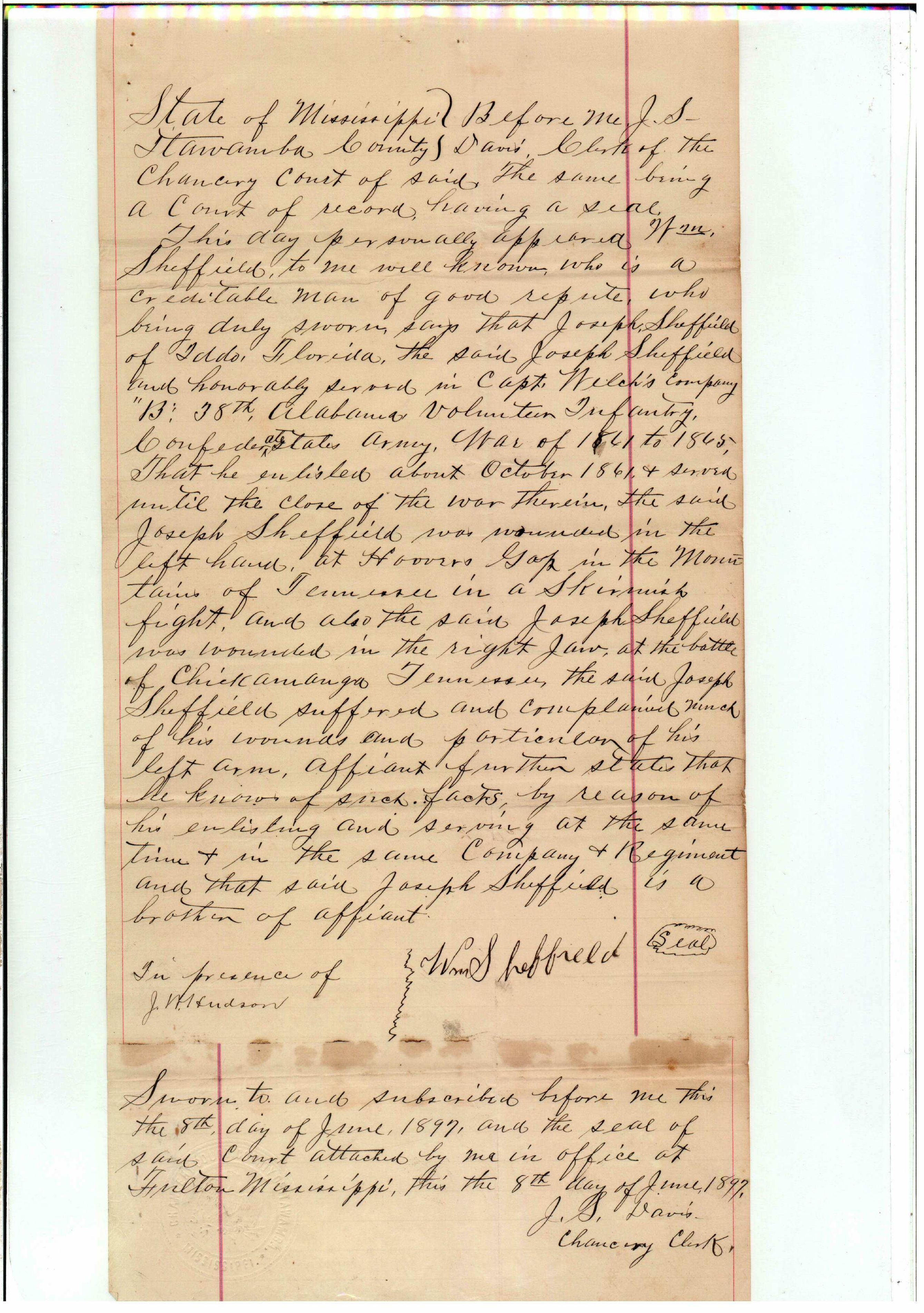 Florida Memory • SHEFFIELD, Joseph