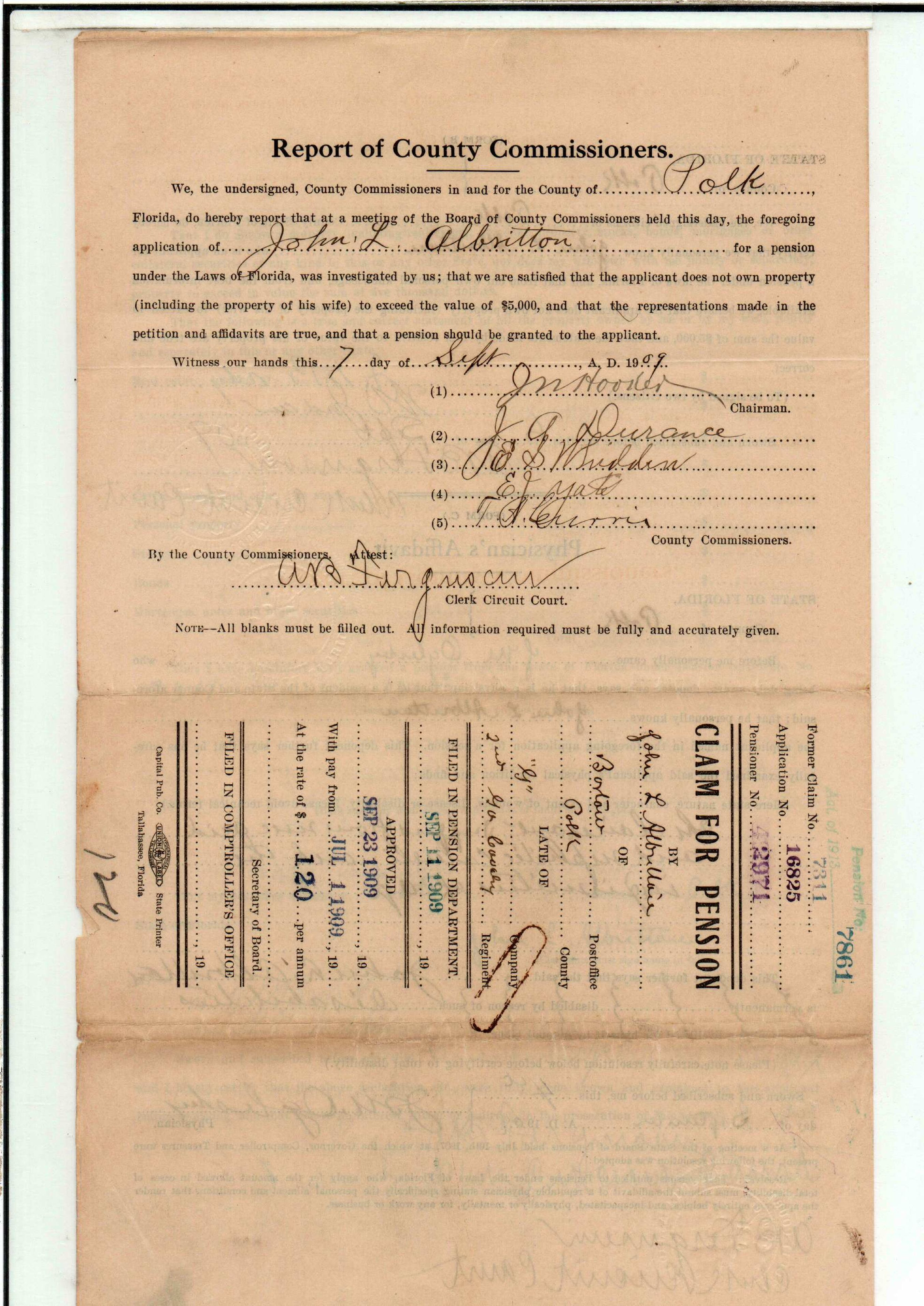 Florida Memory • ALBRITTON, John L.