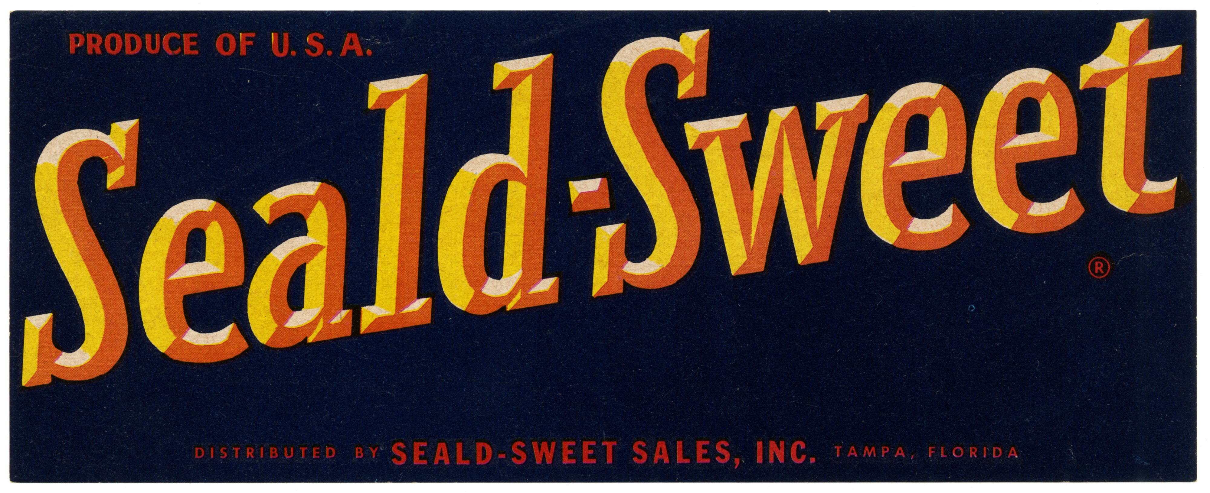 Florida Memory • Seald-Sweet Produce Label