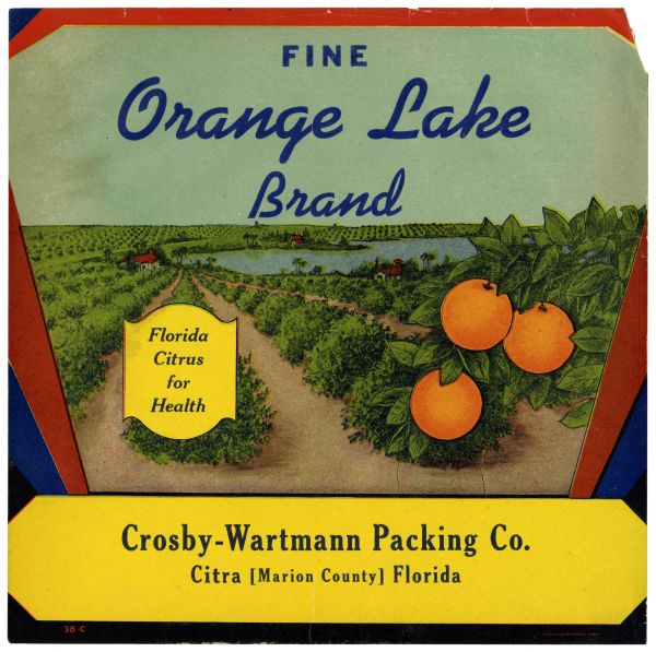 Florida Memory • Orange Lake Brand Citrus Label