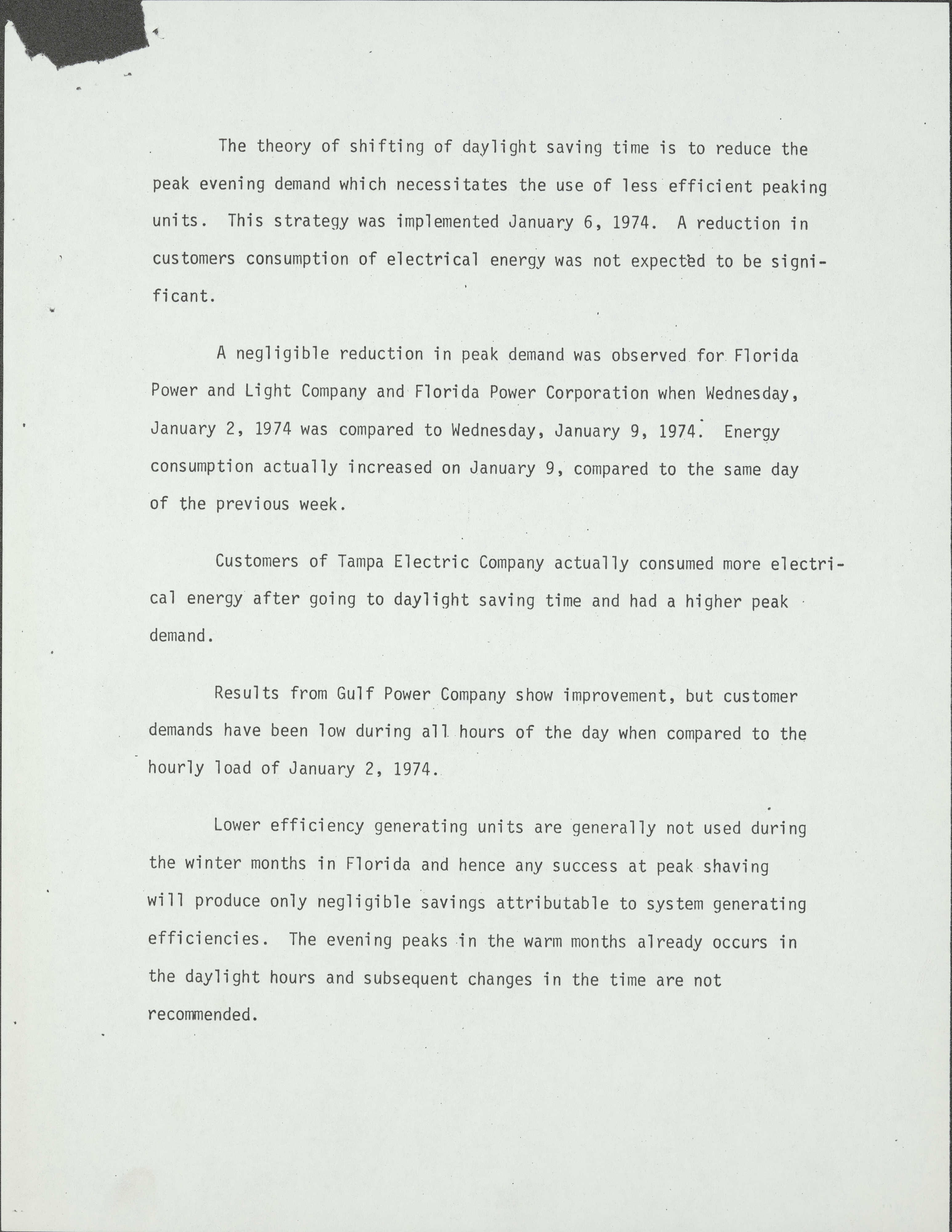 Florida Memory • Memorandum from Billy Mayo, a commissioner of the ...