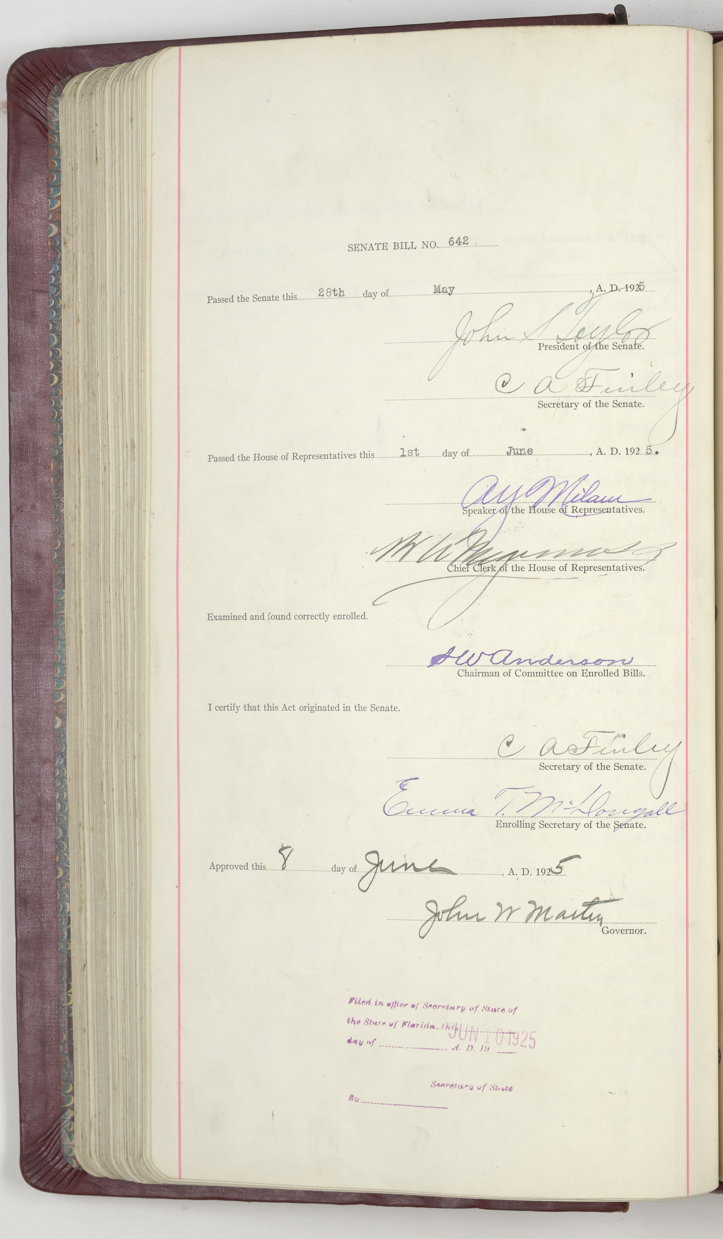 Florida Memory • An Act to Create, Establish and Organize a ...