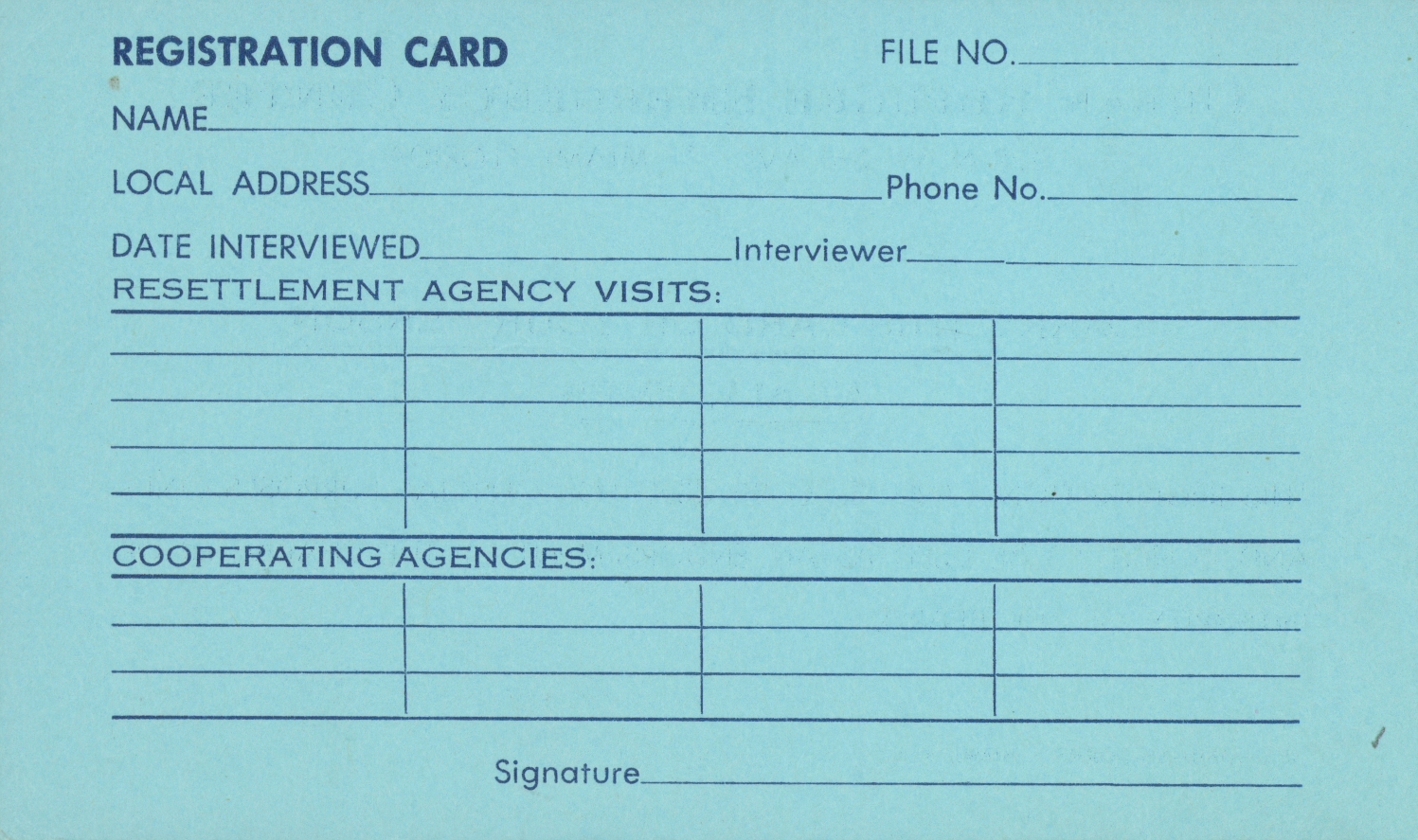 Florida Memory • Cuban refugee registration card
