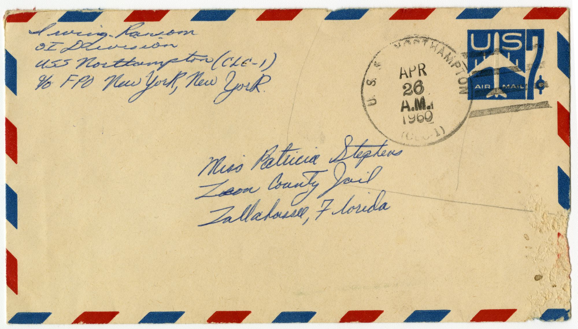 Florida Memory • Letter from Irving Ransom to Patricia Stephens, April ...