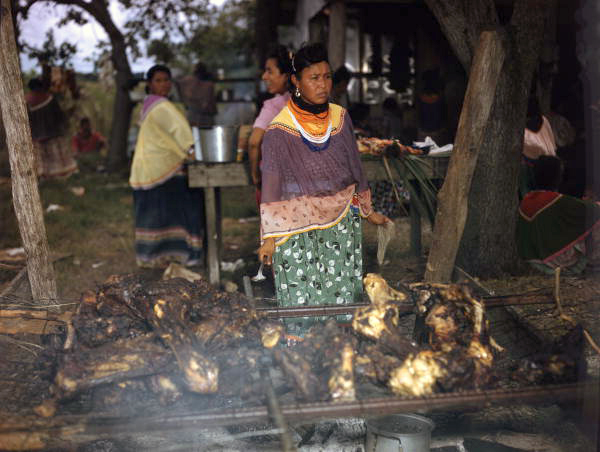 Florida Memory • Seminole woman barbequing beef during an annual cattle ...