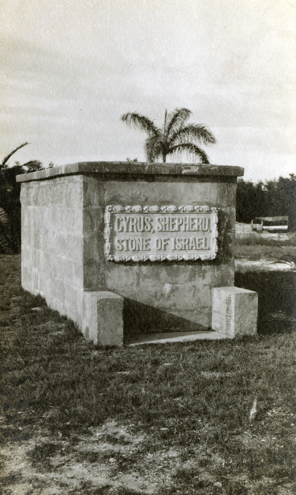 Florida Memory • Close-up of Dr. Teed's mausoleum at Ft. Myers Beach on ...