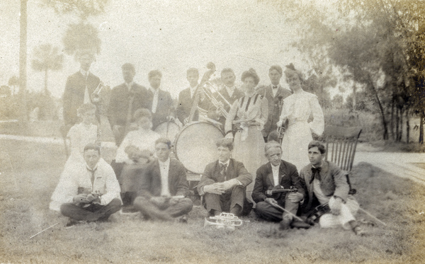 Florida Memory • Group portrait of the Koreshan Unity orchestra.