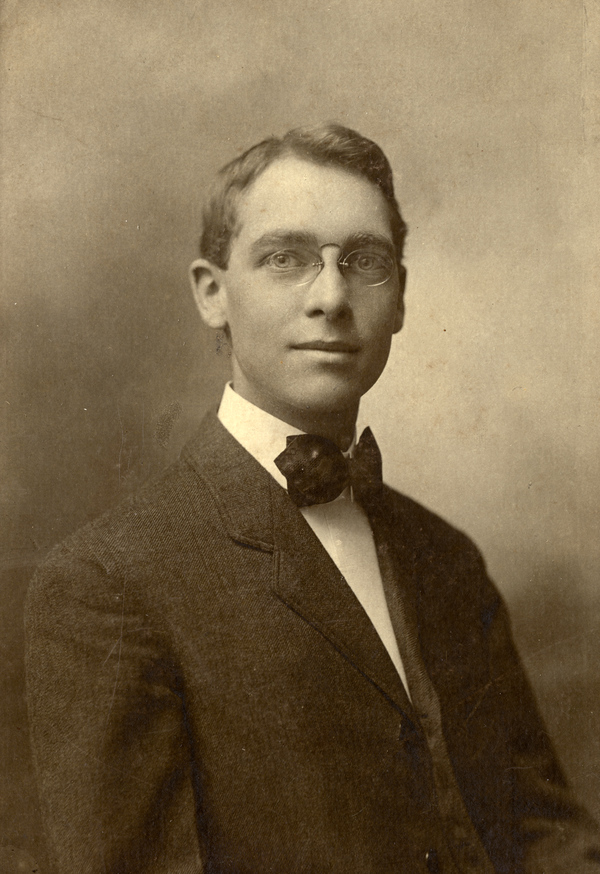 Florida Memory • Portrait of Koreshan Claude Jerome Rahn on a postcard.
