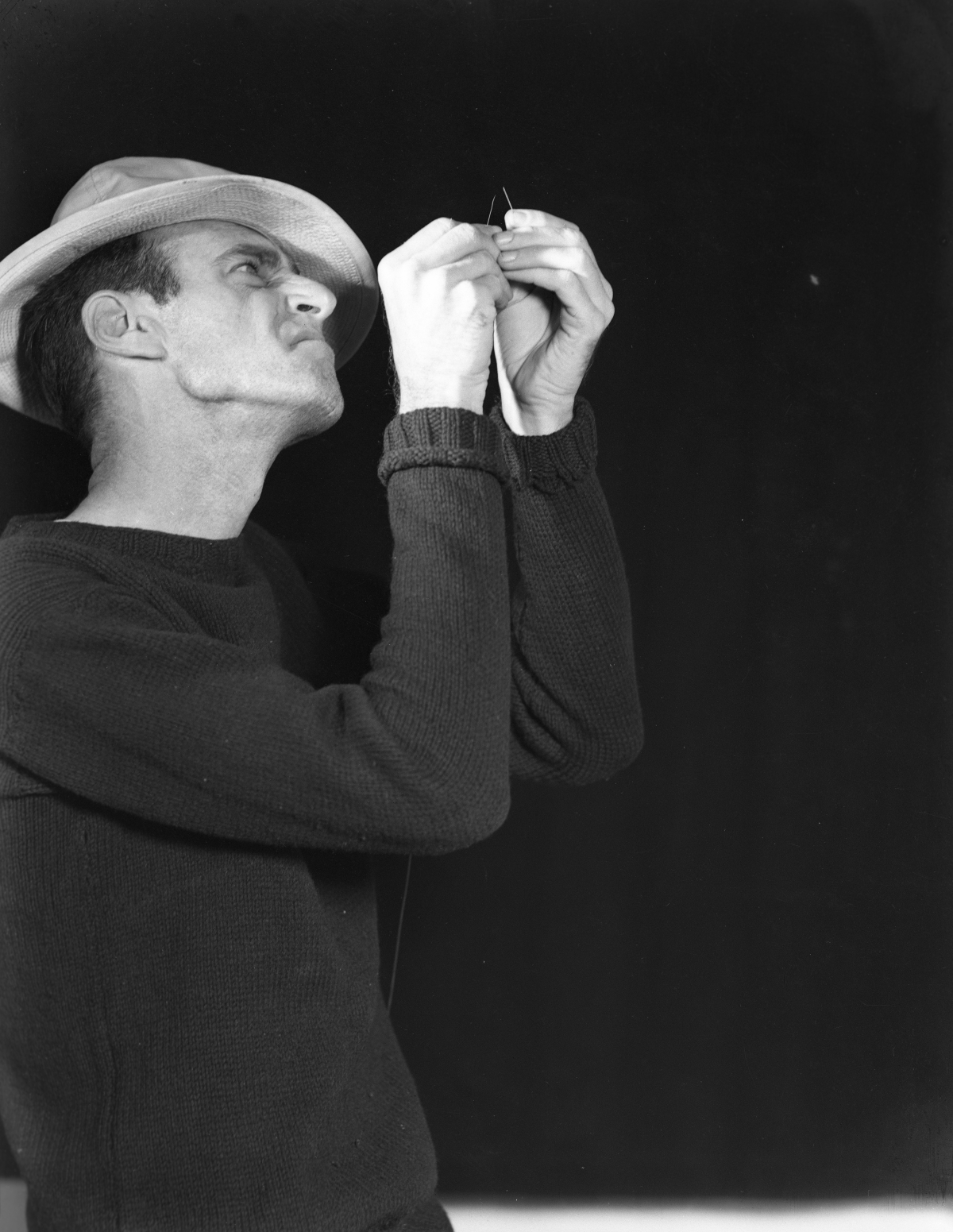 Florida Memory • Coleman Sweeting Dixon trying to thread a needle in ...