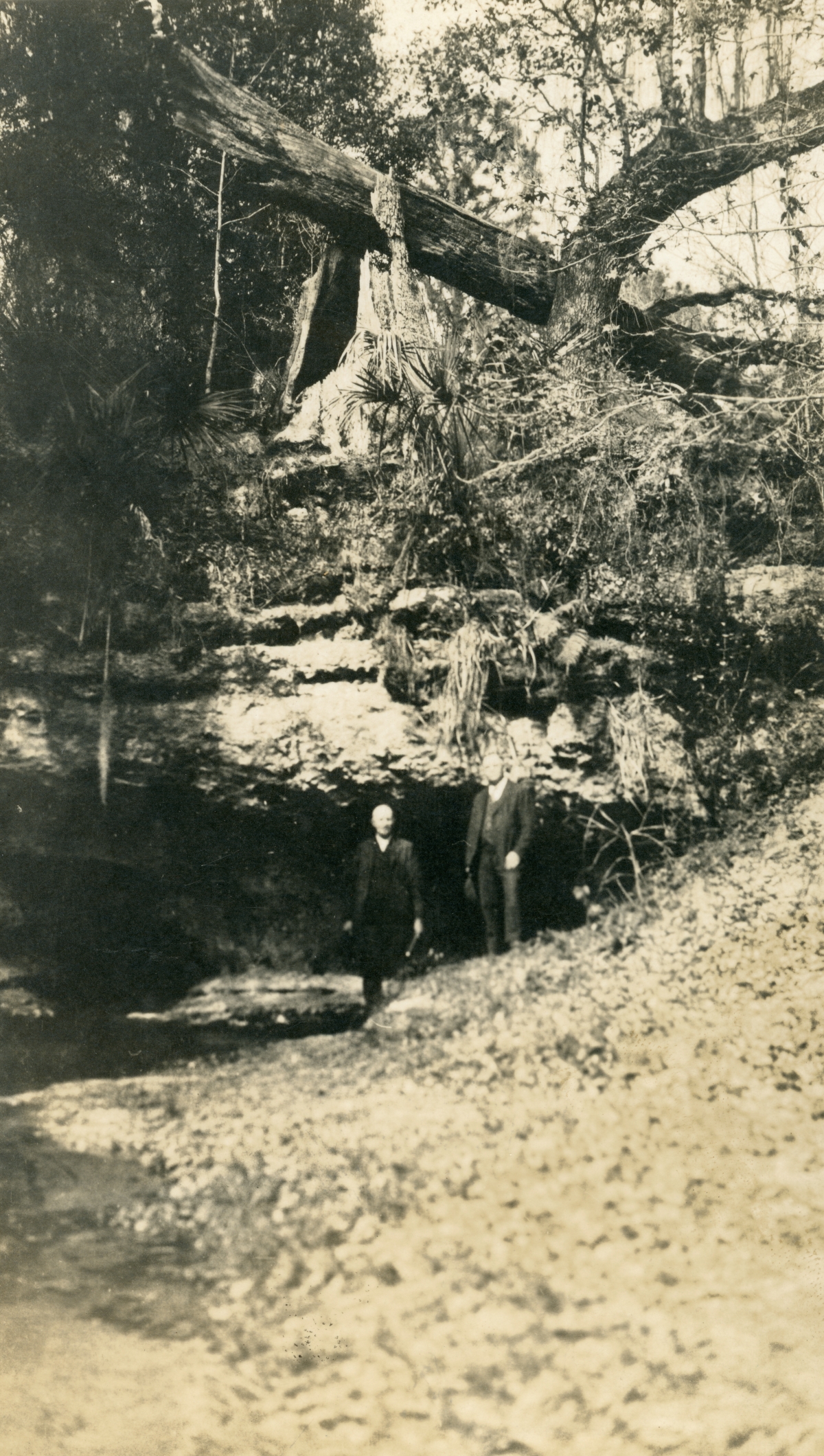 Florida Memory • Fred Snow and Otis Reid at Rock Springs in Orange County.