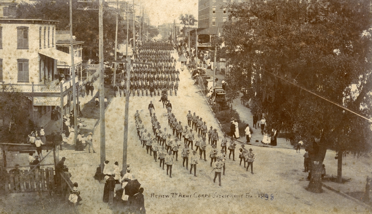 Florida Memory • Review 7th Army Corps in Jacksonville.