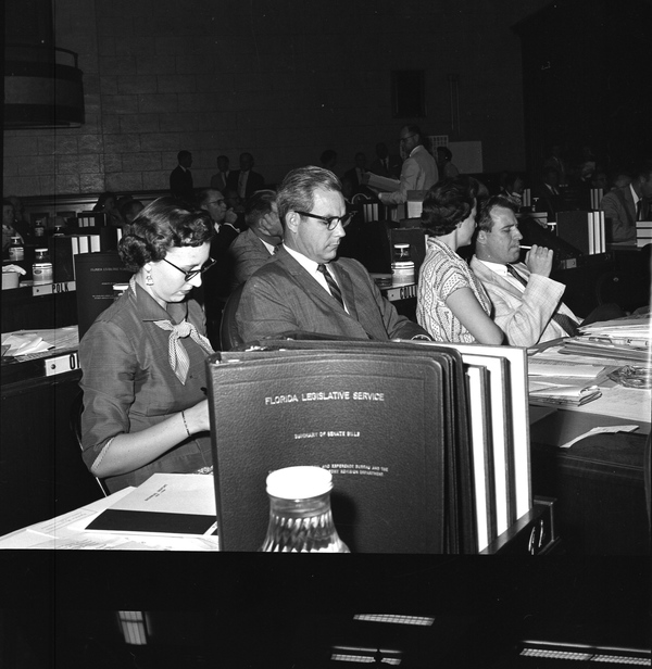 Florida Memory • Florida State Representatives with their wives in ...