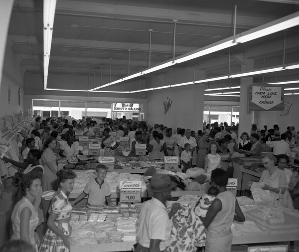 Florida Memory • Interior view of the King Dollar store during grand ...