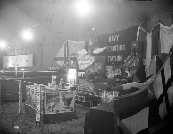 Florida Memory • Navy Recruiting Station exhibit at North Florida Fair ...