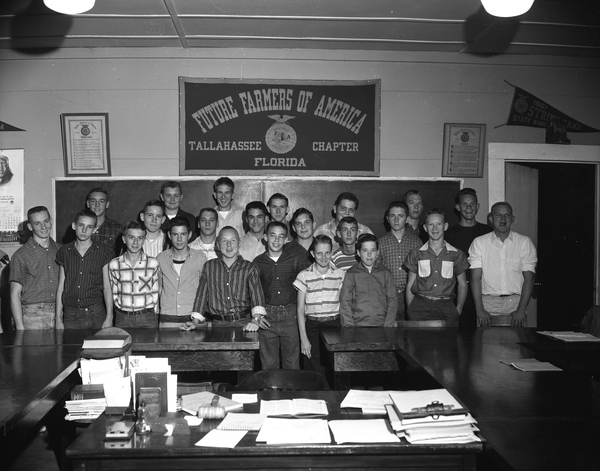 Florida Memory • Group portrait showing the Tallahassee chapter of the FFA.