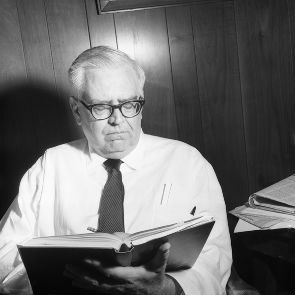 Florida Memory • House Clerk Allen Morris with the Florida Handbook in ...