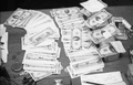 Florida Memory • Counterfeit money conficated by police in Tallahassee.