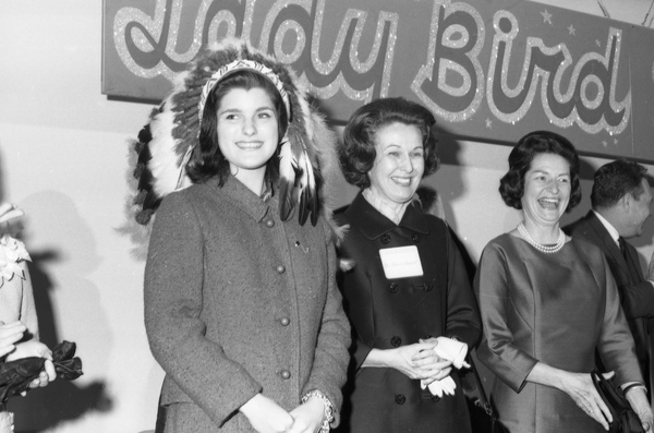 Florida Memory • Lady Bird Johnson and daughter Luci with Florida First ...