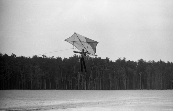 Florida Memory • David West performing during show on Lake Ocheesee in ...