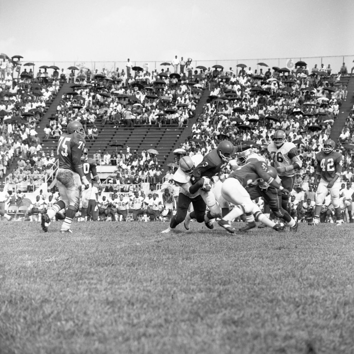 Florida Memory • FAMU football game at Bragg Memorial Stadium in ...