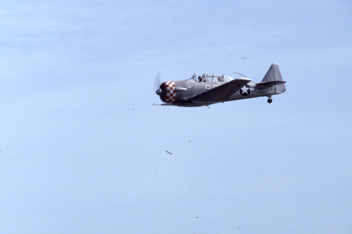 Florida Memory • Vintage WWII plane flying over the Florida Panhandle ...