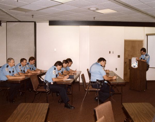 Florida Memory • Charles Zorbaugh conducting a briefing session in the ...