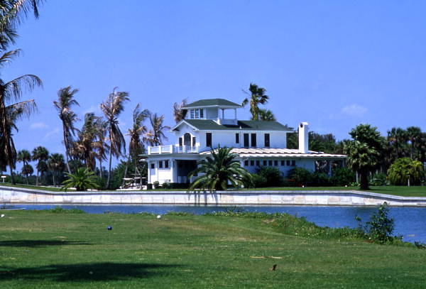Florida Memory • View showing a building on the grounds of the ...