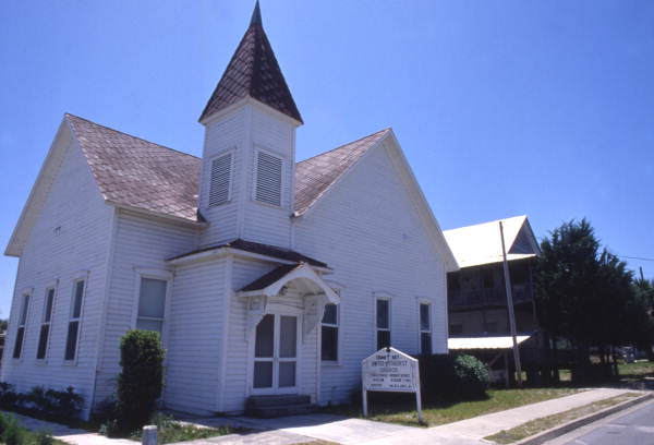 Florida Memory • Cedar Key United Methodist Church building on the ...
