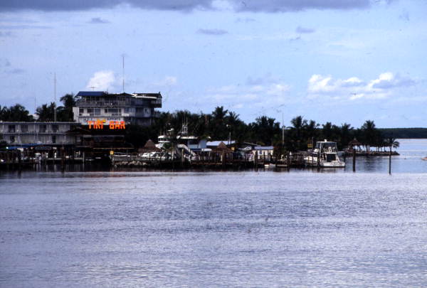Florida Memory • View showing the Holiday Isle Beach Resort & Marina at ...