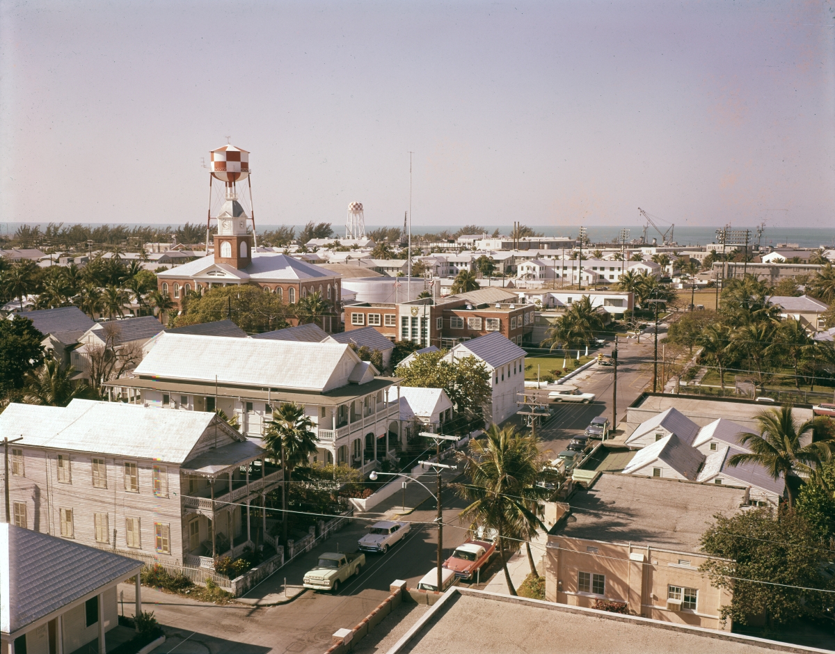 Florida Memory • Bird's eye view looking south from the La Concha Hotel ...