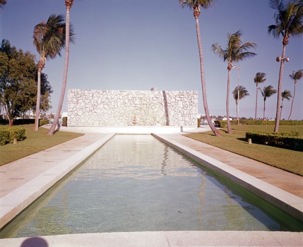 Florida Memory • Close-up view of reflecting pool at the Chapel-by-the ...