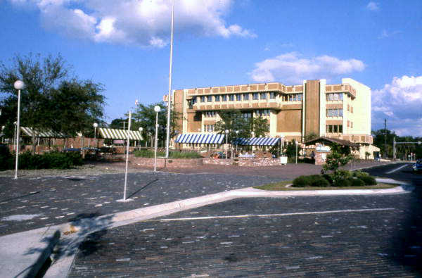 Florida Memory • Looking east toward the Alachua County Courthouse at ...