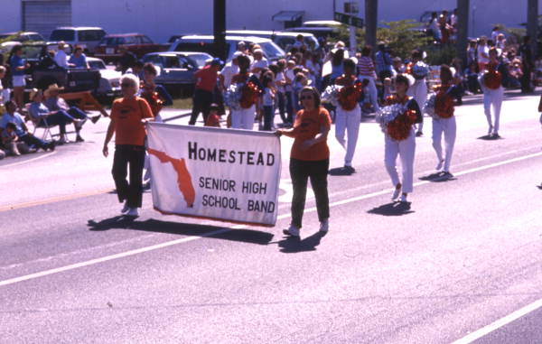 Florida Memory • Homestead Senior High school band in the Homestead ...
