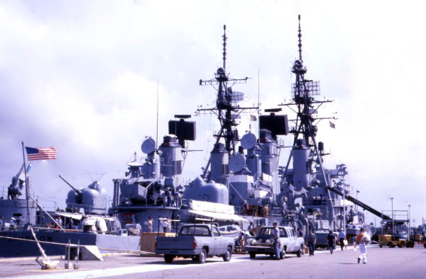 Florida Memory • USS Sampson (DDG-10) at the Mayport Naval Station.