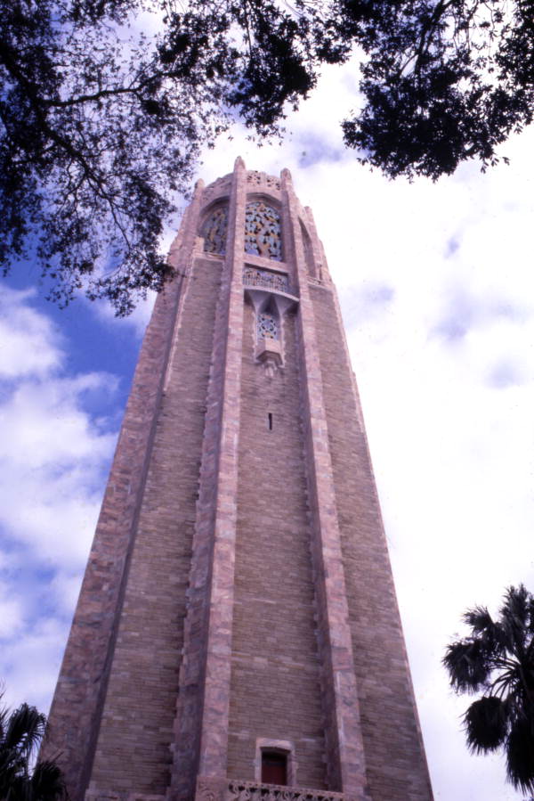Florida Memory • Close-up view of the "Singing Tower" on Iron Mountain ...