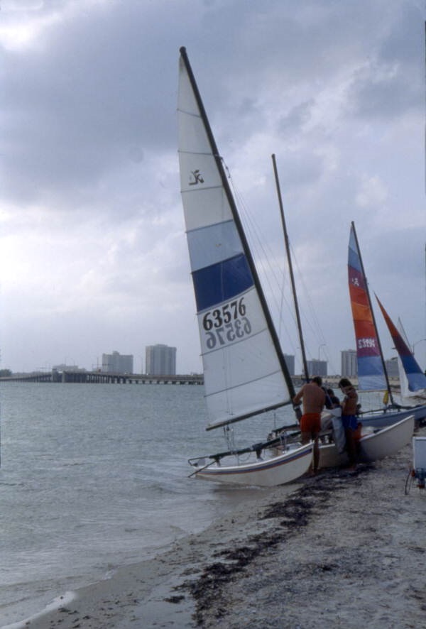 Florida Memory • Catamarans on Virginia Key beach.