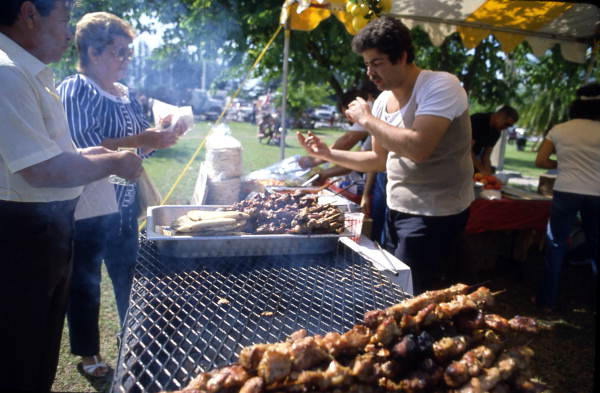 Florida Memory • Food being sold during the Hispanic Heritage Festival ...