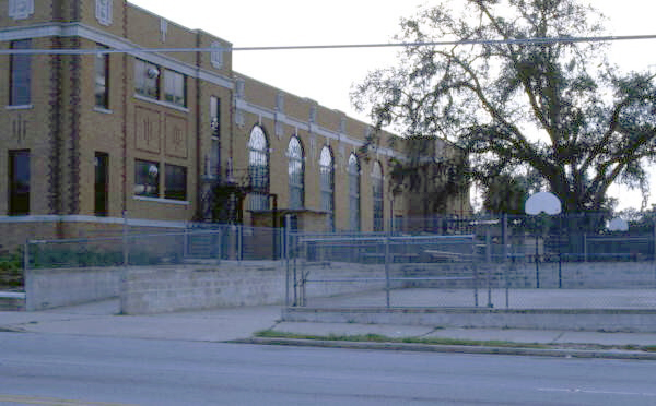 Florida Memory • Side view of the Howard Jr. High School at 800 E ...