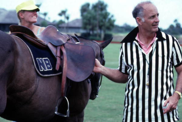 Florida Memory • Polo referee with pony in Palm Beach.