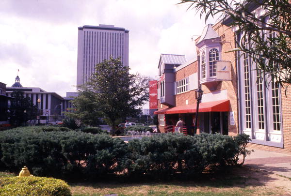 Florida Memory • Urban shrubbery on Adams St. in downtown Tallahassee.