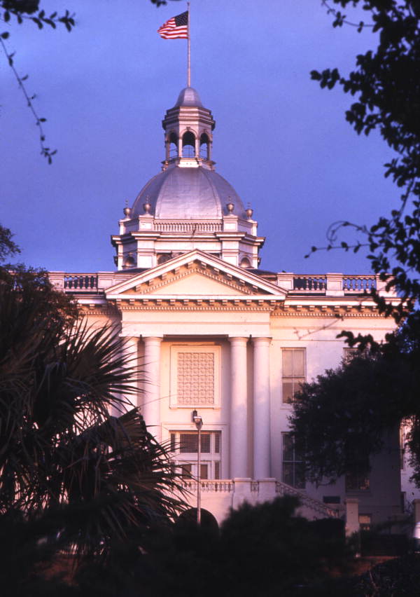 Florida Memory • Rear view of the Capitol in Tallahassee.